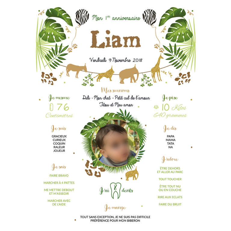 Étiquette autocollante / Stickers - Thème Safari & Graou - Mmez Creazioni