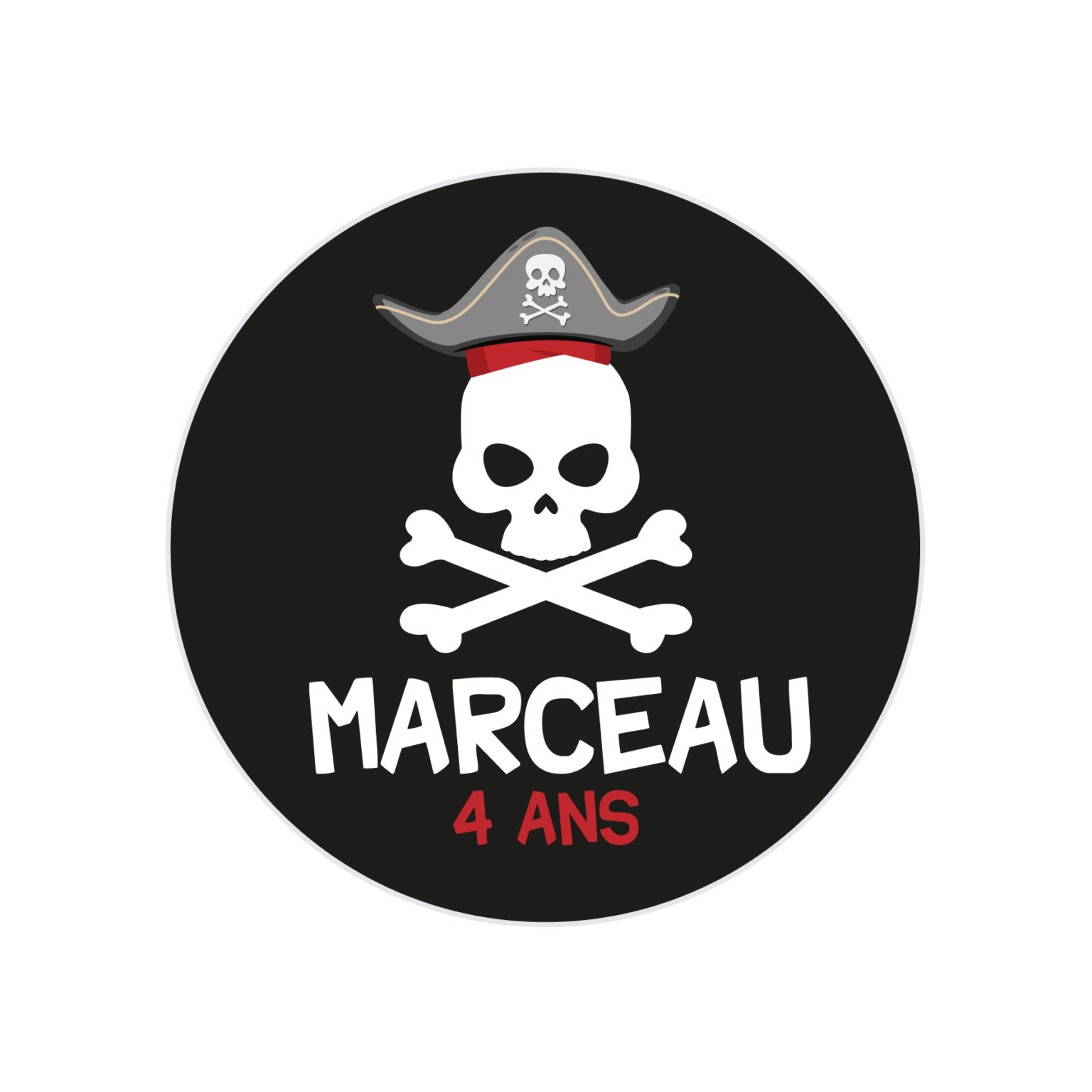 Étiquette autocollante / Stickers - Thème Pirate & Boho rouge - Mmez ...