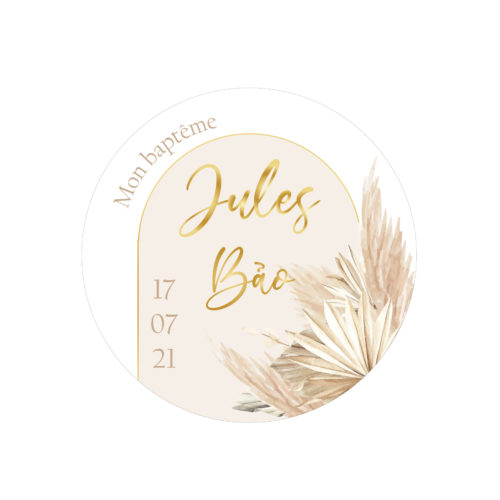 Étiquette autocollante / Stickers - Thème Boho & White - Mmez Creazioni