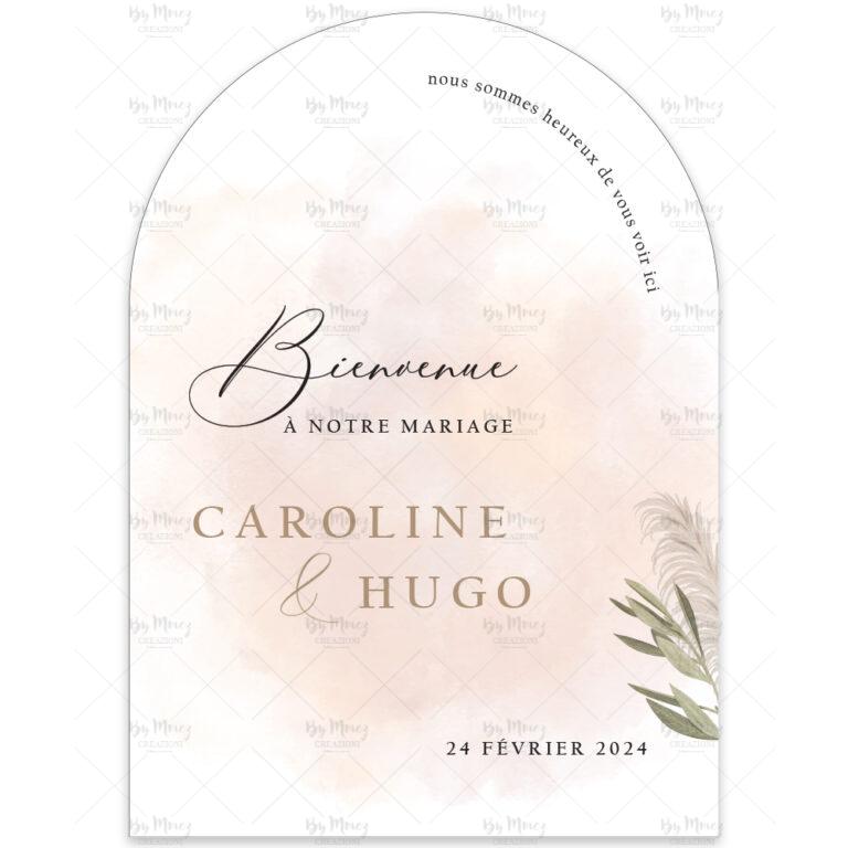 Affiche Mariage Bienvenue - Thème Boho & Ibiza - Mmez Creazioni